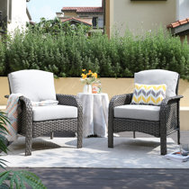 All Weather Wicker Lenco Outdoor Occasional Chairs Wayfair